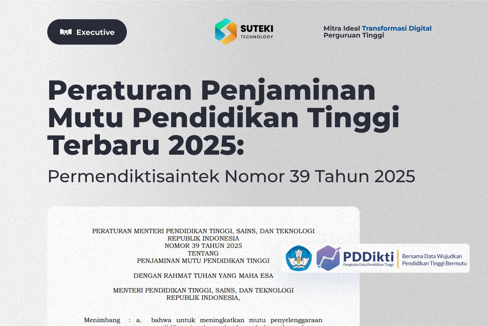 Permendiktisaintek Nomor 39 Tahun 2025: Peraturan Penjaminan Mutu ...
